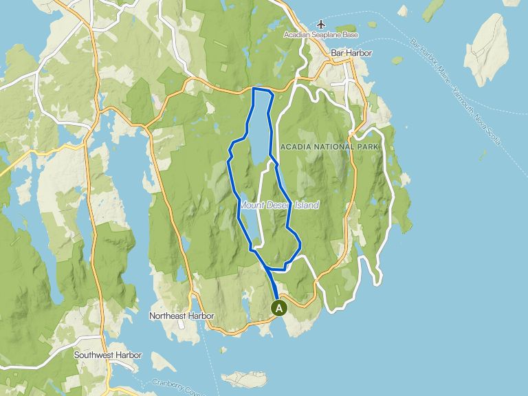 Eagle Lake & Jordan Pond loop — Acadia National Park | bike Tour | Komoot