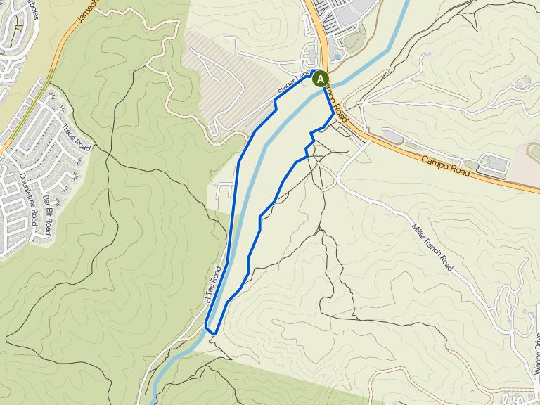 Sweetwater River Trail loop — San Diego National Wildlife Refuge ...
