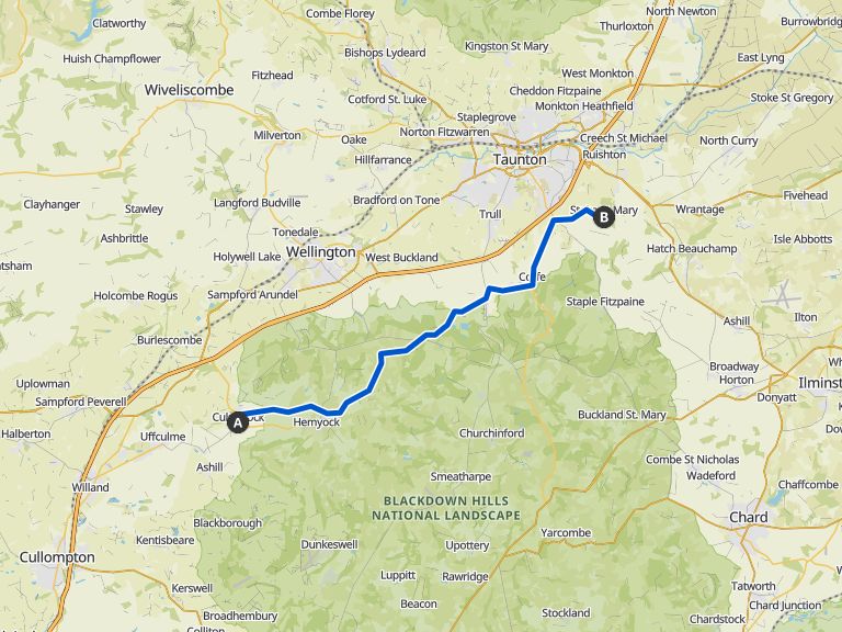 Culmstock to Stoke St Mary | Fahrradtour | Komoot