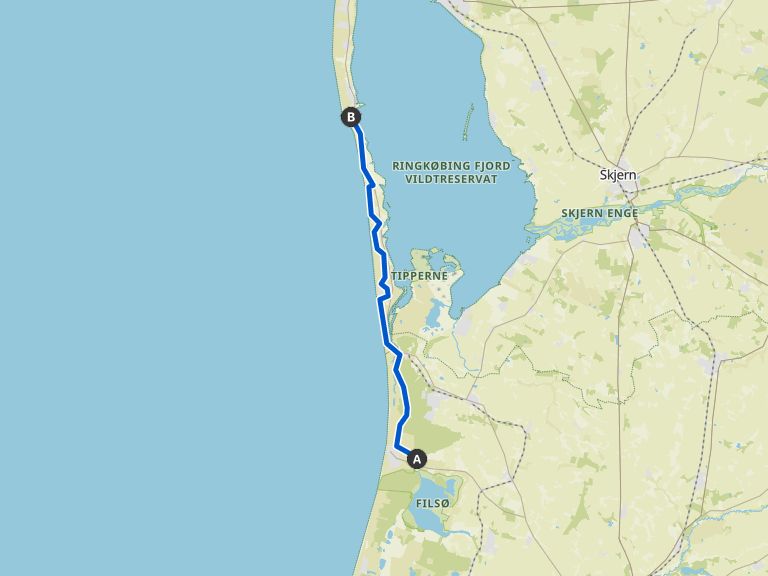 Von Vejers Strand nach Hvide Sande | Mountainbike-Tour | Komoot