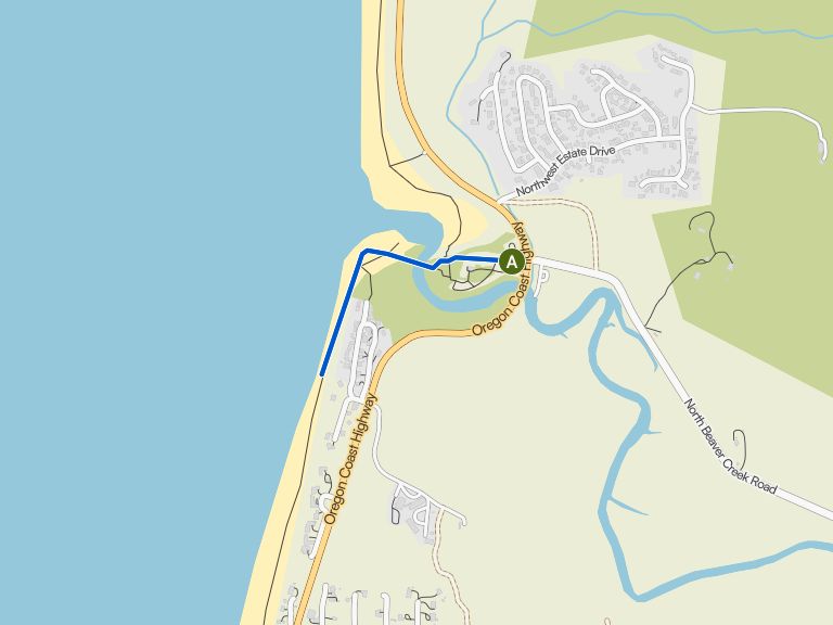 Passeio de praia ao longo da Ona Beach através do Beaver Creek — Brian ...