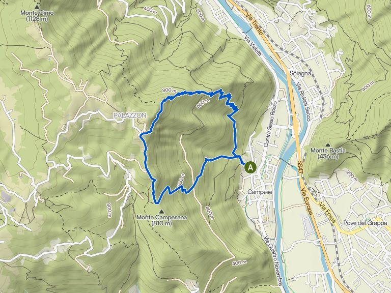 Monte Caina Summit Trail (via Route 763) | hike | Komoot