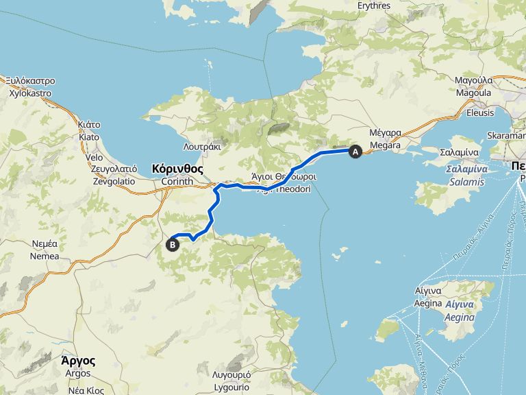 ATH-POROS - Day 2 | road ride | Komoot