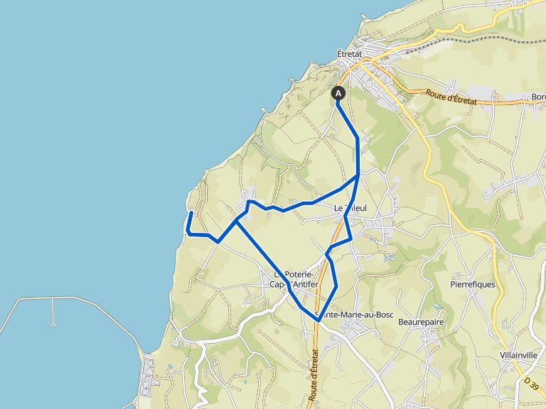 Phare d'Antifer — loop from Étretat | bike Tour | Komoot