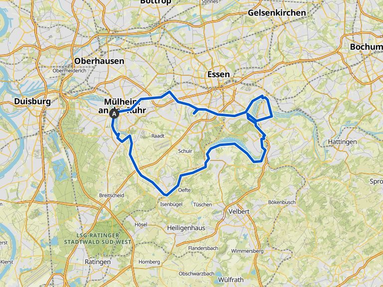 Baldeneysee, Ruhrtalradweg und RS1 - Rundtour entlang der Ruhr ...