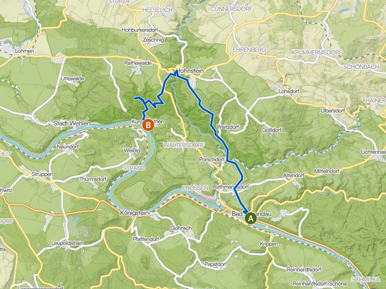 Von Bad Schandau nach Kurort Rathen | Wanderung | Komoot