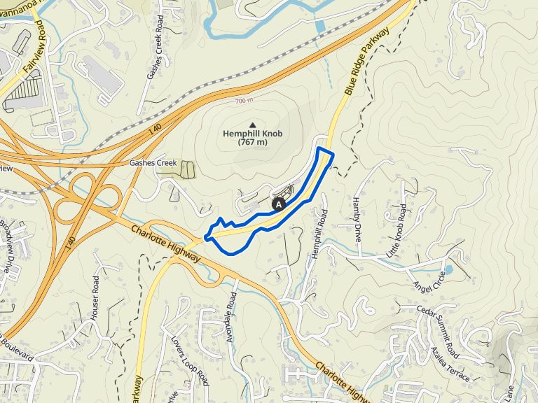 Blue Ridge Parkway Visitor Center Trail loop — Asheville, North ...