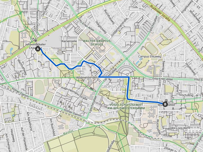 Von Gropiusstadt bis Wutzkyallee | Wanderung | Komoot