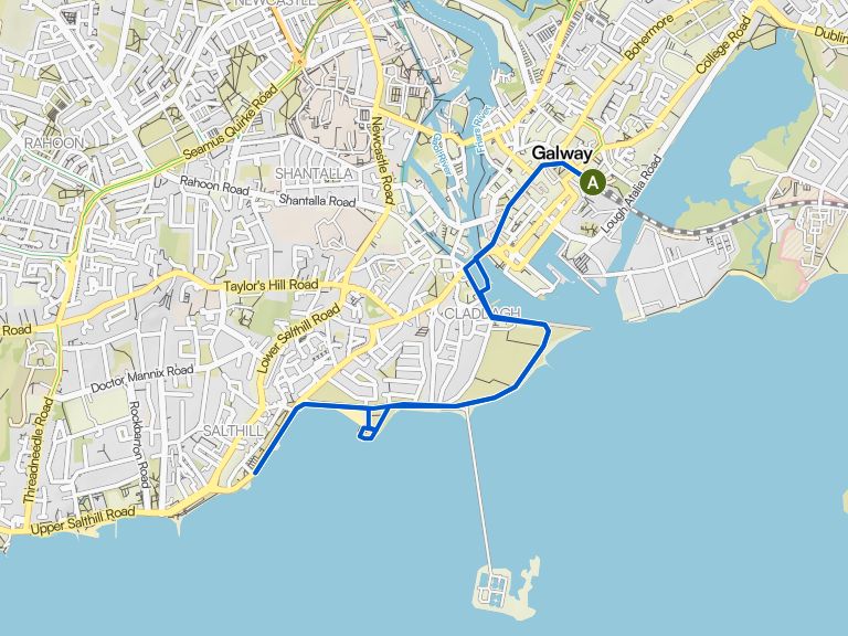 Passeio de Claddagh & Salthill de Galway | caminhada | Komoot