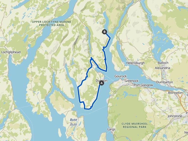 Day 1 Dunoon Dirt Dash | Mountainbike-Tour | Komoot