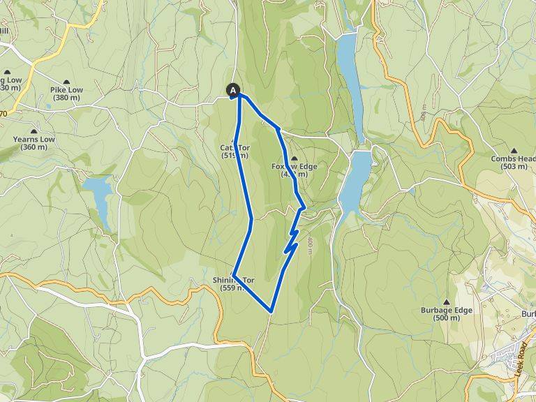 Shining Tor loop from Pym Chair — Peak District National Park | run ...