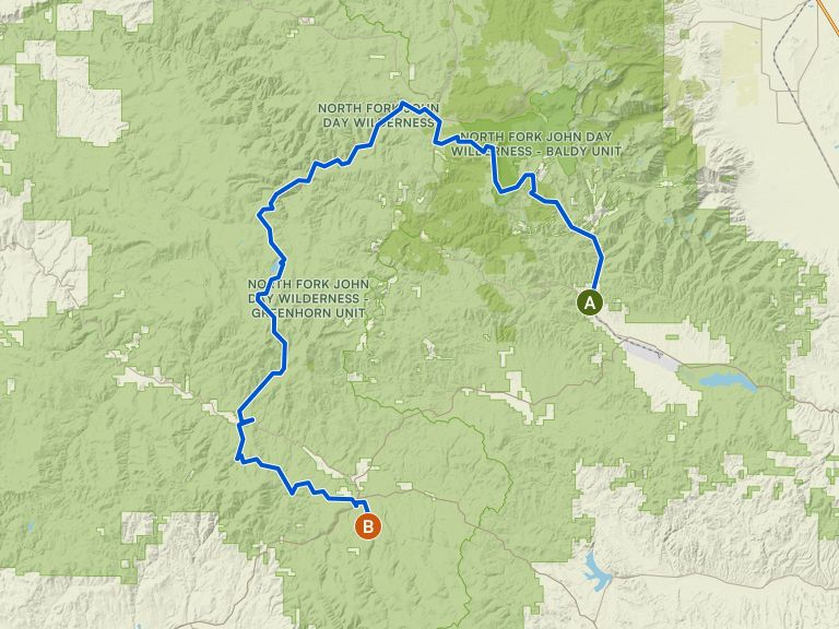 Blue Mountains Trail, Section 6: Sumpter to Austin Junction | Wanderung ...