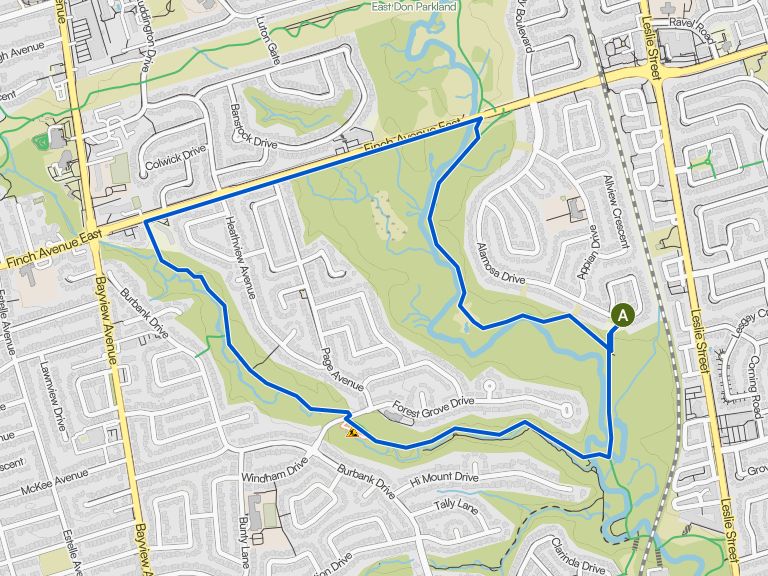 Newtonbrook Creek & East Don Parklands Trail loop — Toronto | hike | Komoot