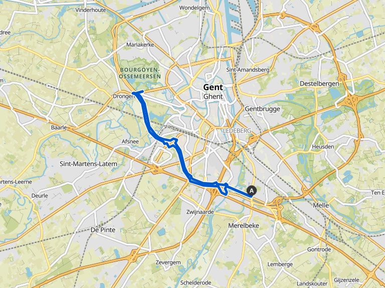 The Blue Towers – Ottergem Bridge loop from Flora | road ride | Komoot