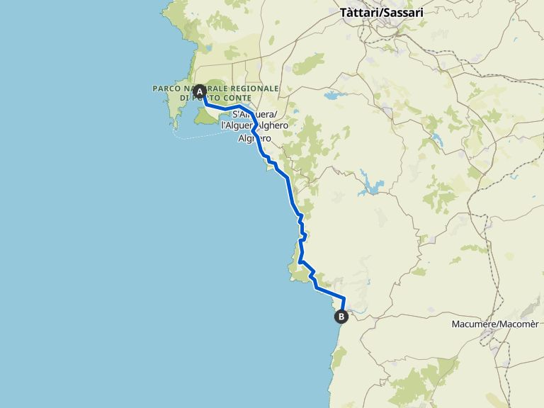 Der Sardinischen Westküste entlang. Porto Conte - Maria Bose | Gravel ...