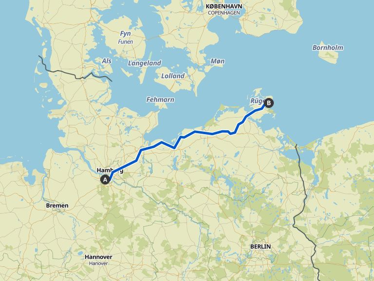 van Hausbruch naar Neu Mukran | Fahrradtour | Komoot