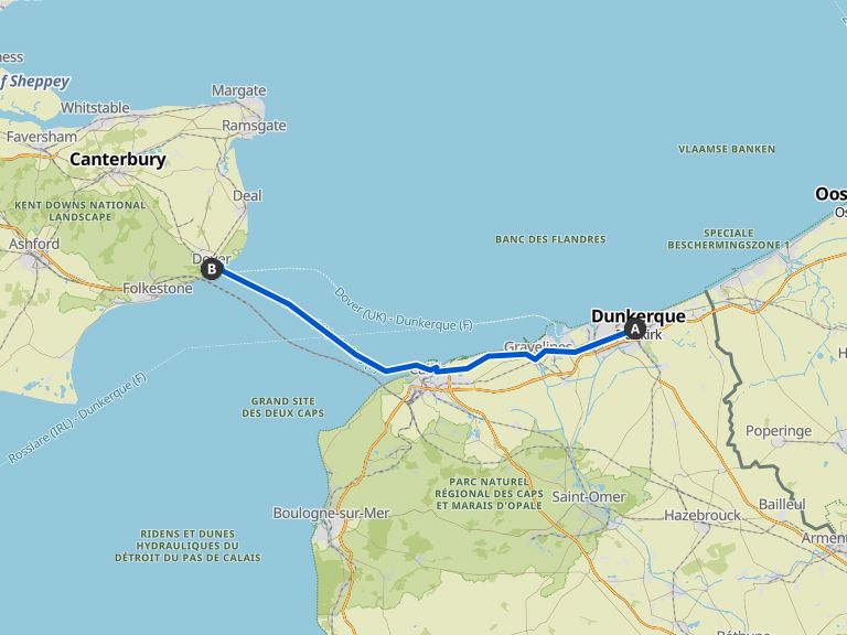 Dag 6: van Duinkerken naar Dover – Langs de Noordzee en over het Kanaal ...