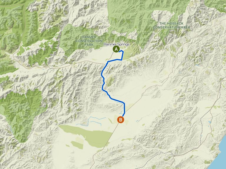Hanmer Springs to Culverden camp ground | Gravel-Tour | Komoot