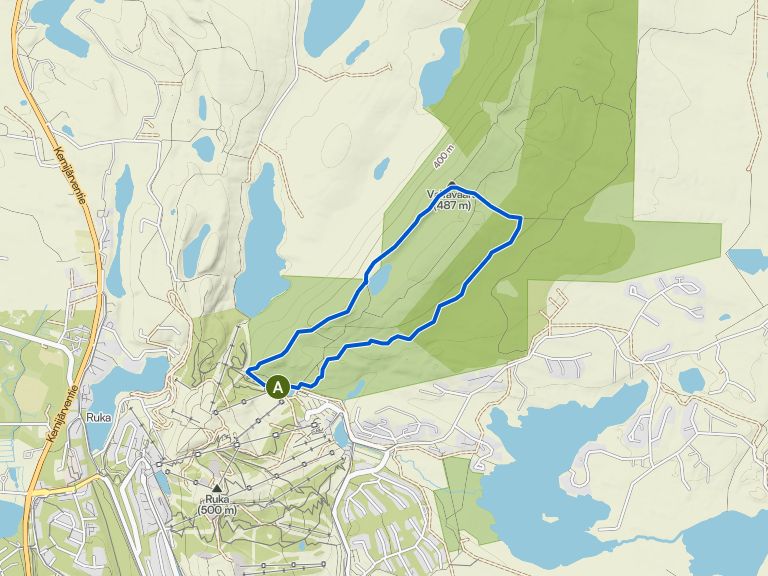 Valtavaaran huiputus Trail – Ruka-Kuusamo | caminhada | Komoot