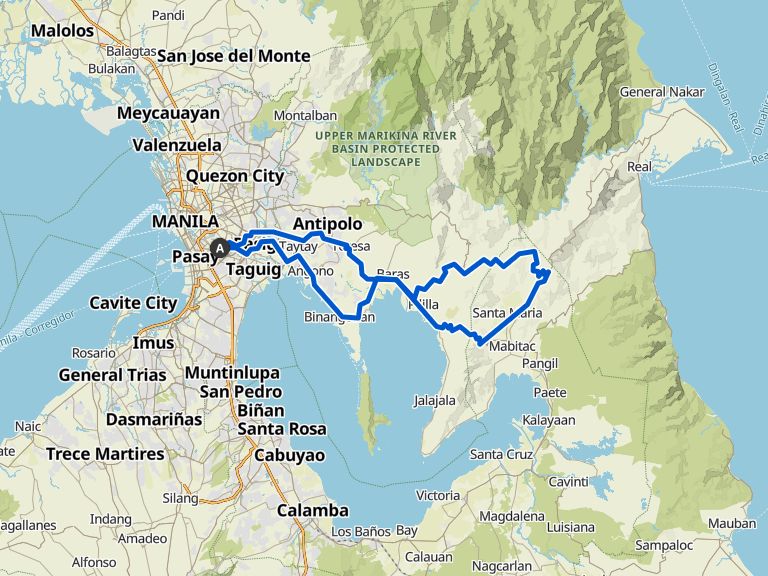 Antipolo, Teresa, Morong, Baras, Tanay Sampaloc, Marilaque, Sta Maria ...