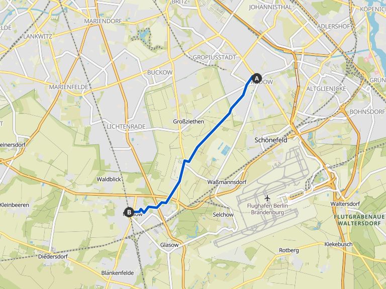 Am Rudower Fließ entlang nach Mahlow (U-Rudow - S-Mahlow) | Wanderung ...