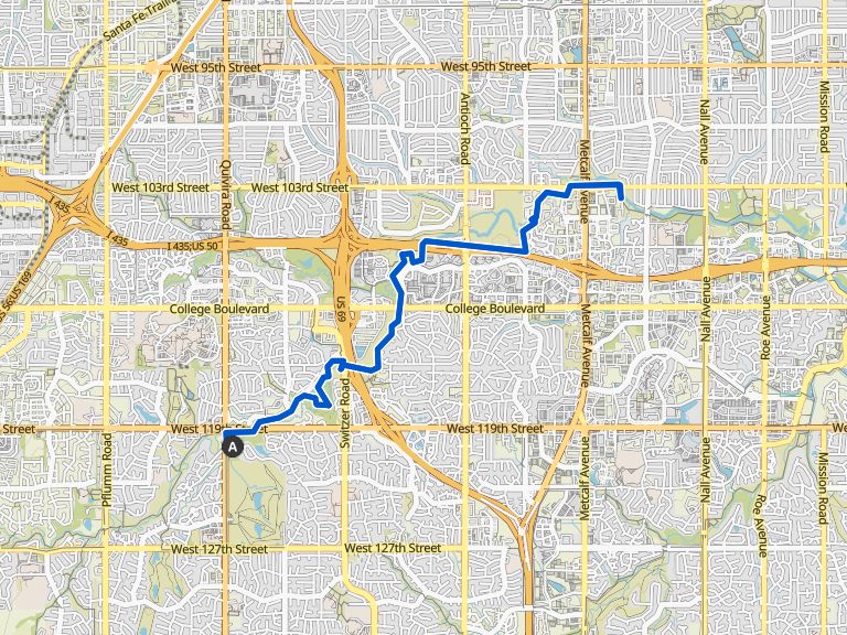 Quivira Park to James Place Park via Indian Creek Trail | run | Komoot