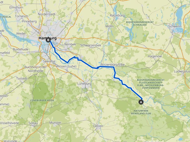 Der Elberadweg von Hitzacker nach Hamburg – Zurück in den Trubel ...