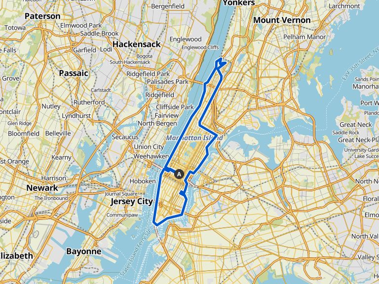 Ride around Manhattan | road ride | Komoot