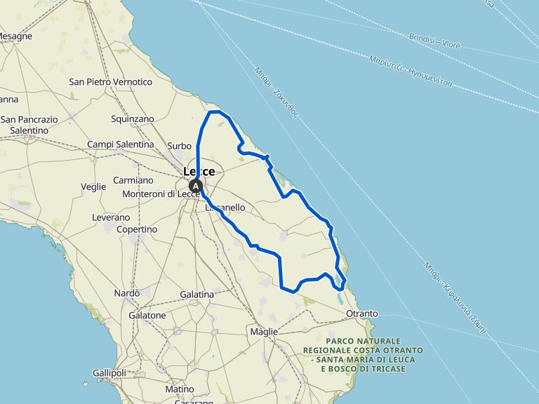 The Leccese coast from San Cataldo to the Alimini lakes – loop tour ...