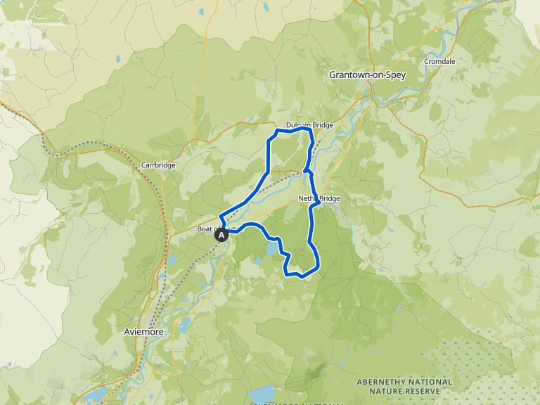 Loch Garten & Dulnain Bridge loop from Boat of Garten — Cairngorms ...