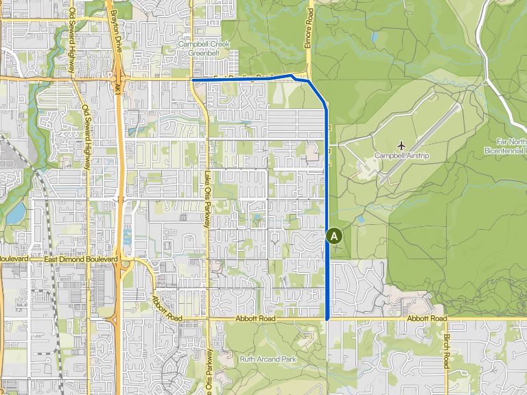 Elmore et Dowling multi-use trails 10k — Anchorage, Alaska | course ...