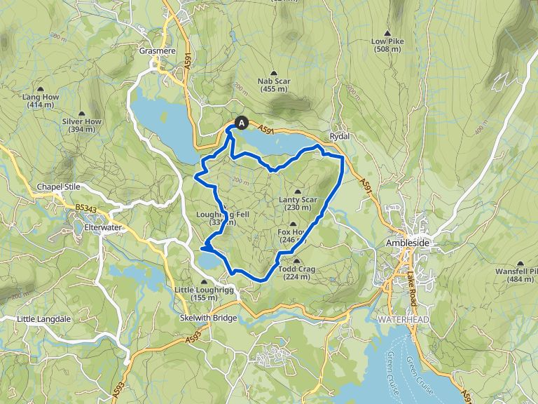 Rydal Cave, Loughrigg Fell & Grasmere loop — Lake District National ...