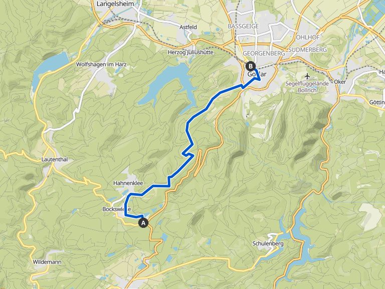 Harz, Hahnenklee-Liebesbankweg-Steinberg Alm-Goslar | Wanderung | Komoot