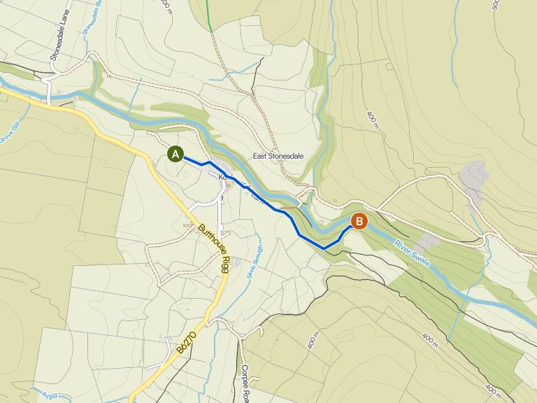 Kisdon Force Waterfall- one way route | hike | Komoot