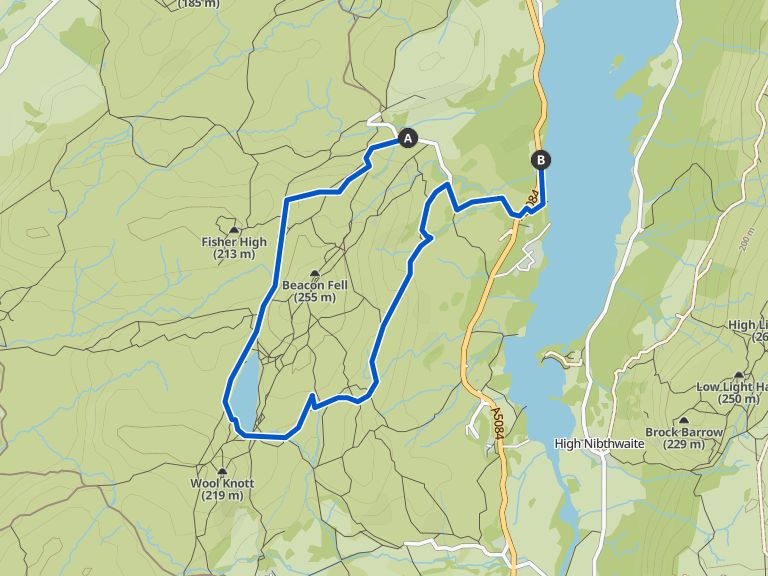 Brown Howe at Coniston water to Breacon Tarn. | hike | Komoot