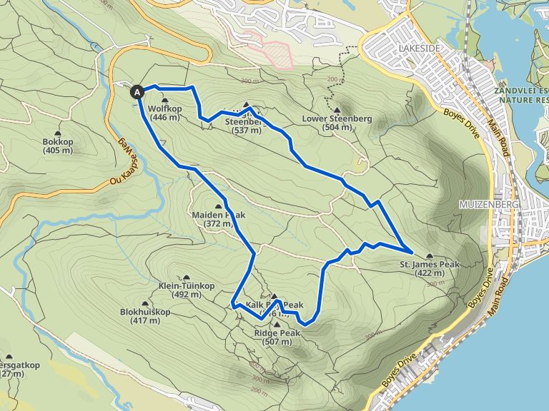 SS2: Silvermine East 10.5km | run | Komoot