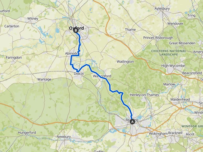 Day 3: from Reading to Oxford – Thames Valley Cycle Route | ride | Komoot