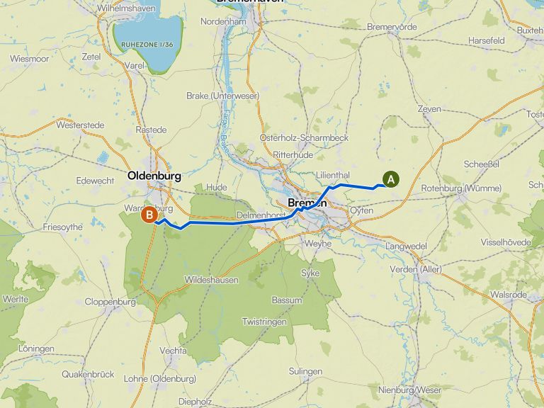 VT 5 Nartum nach Wardenburg | road ride | Komoot