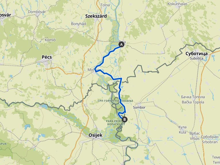 Mein Donauradweg von Baja nach Apatin | Gravel-Tour | Komoot