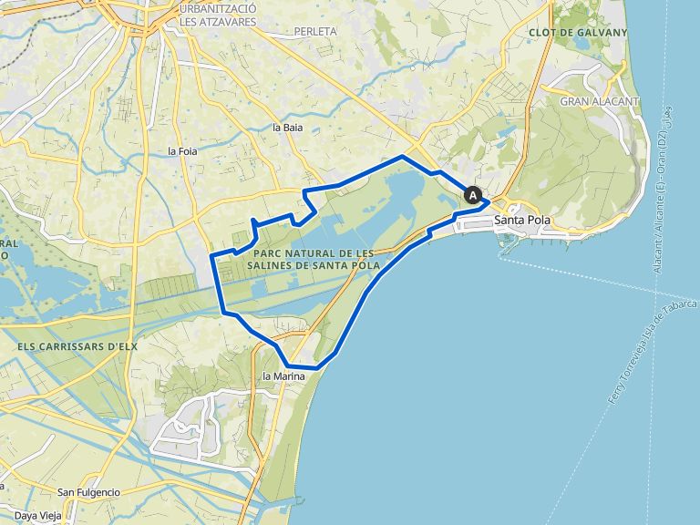 Parque Natural de las Salinas de Santa Pola – Circular Walk | bike Tour ...