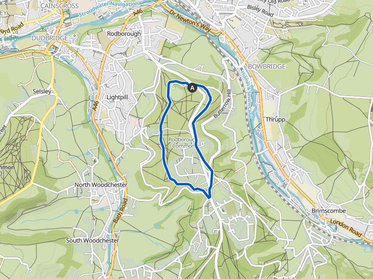 Rodborough Common Schleife über Rodborough Fort & Bowl Hill – Die ...