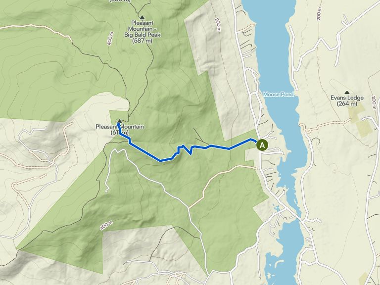 Pleasant Mountain über Ledges Trail - Pleasant Mountain Preserve ...