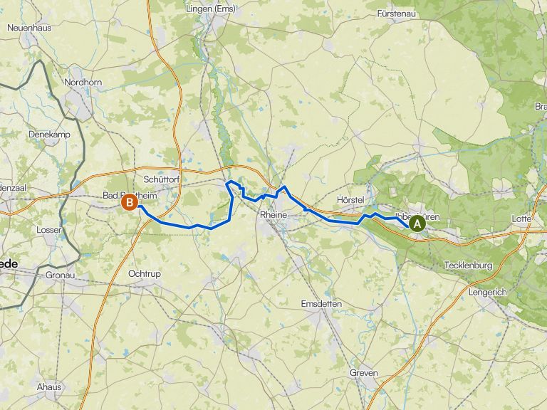 Von Ibbenbüren nach Bad Bentheim | Fahrradtour | Komoot