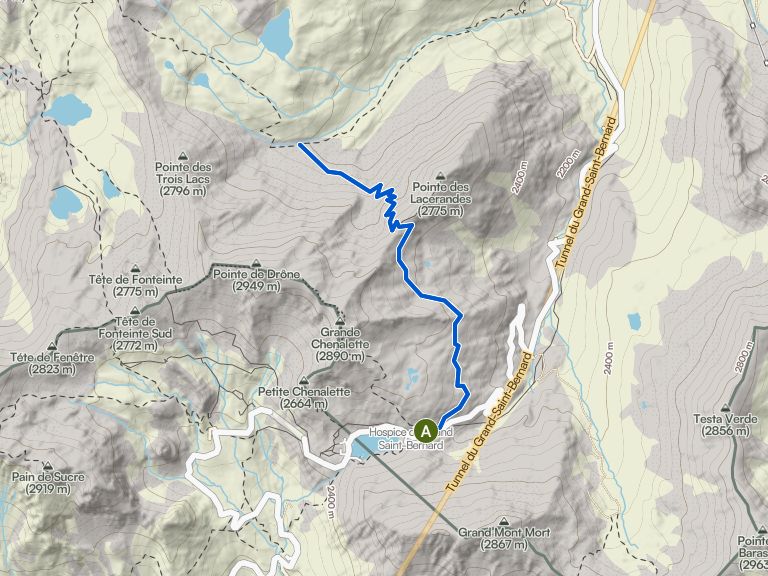From Great St Bernard Pass to Col des Chevaux | hike | Komoot