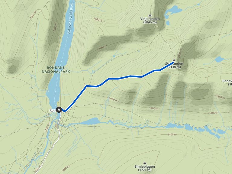 Gipfelwanderung zum Storronden - Rondane National Park | Wanderung | Komoot