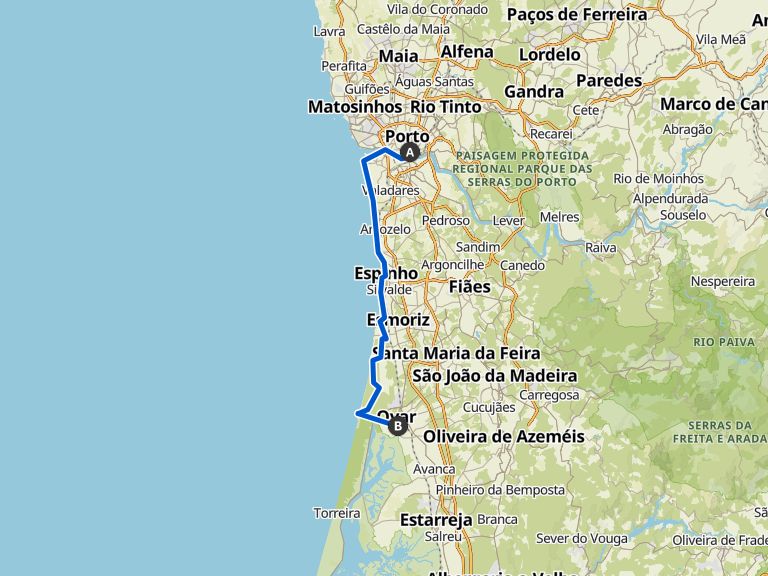 Porto - Ovar | Fahrradtour | Komoot
