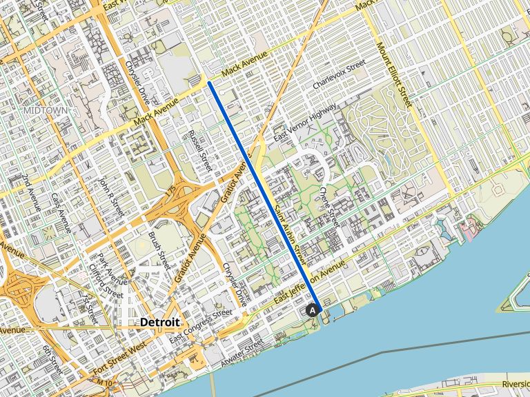 Dequindre Cut Greenway — Detroit | hike | Komoot