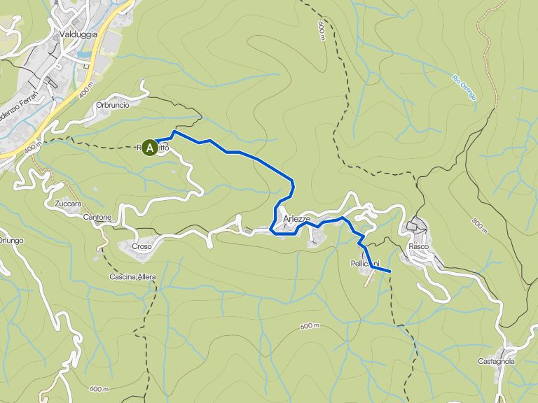 Historischer Oratorien-Wanderweg von Valduggia (über Route 761 ...