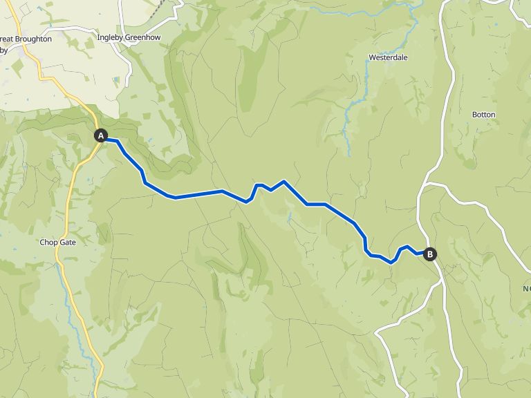 Great Broughton (Clay Bank Top) to Blakey Ridge | Wanderung | Komoot