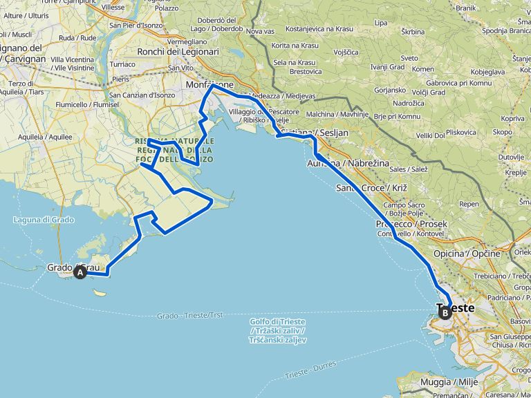 Adria Radweg von Grado nach Triest | bike Tour | Komoot